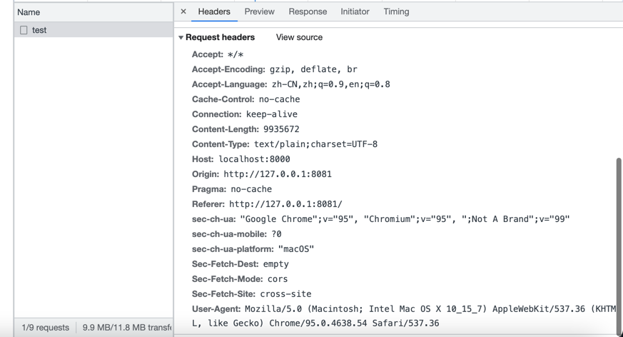 Chrome 中 post 请求体过大导请求体和响应体无法正常展示 - spencer17x